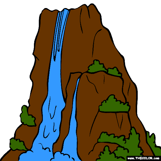 Angel Falls Outline Drawing Venezuela Travel Poster Of Angel Falls By