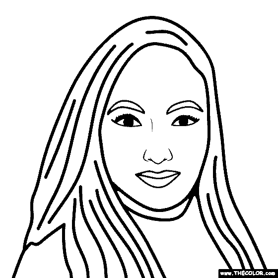 Ava DuVernay Coloring Page