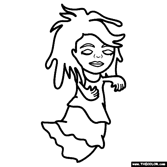 Banshee Coloring Page