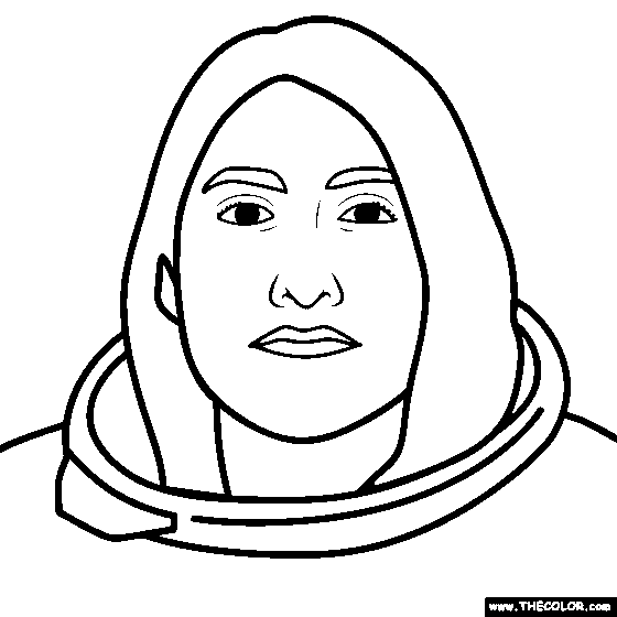 Christina Koch Coloring Page Christina Koch Coloring Page