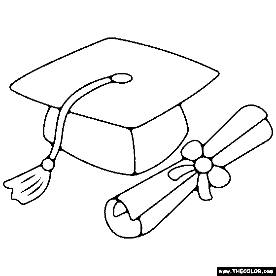 Diploma Coloring Page