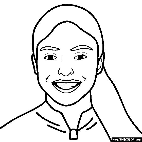 Gabrielle Thomas Coloring Page