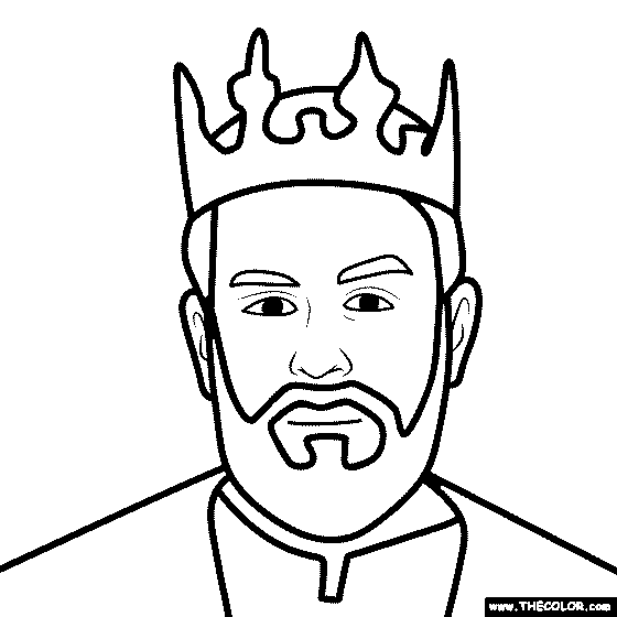 King Coloring Page
