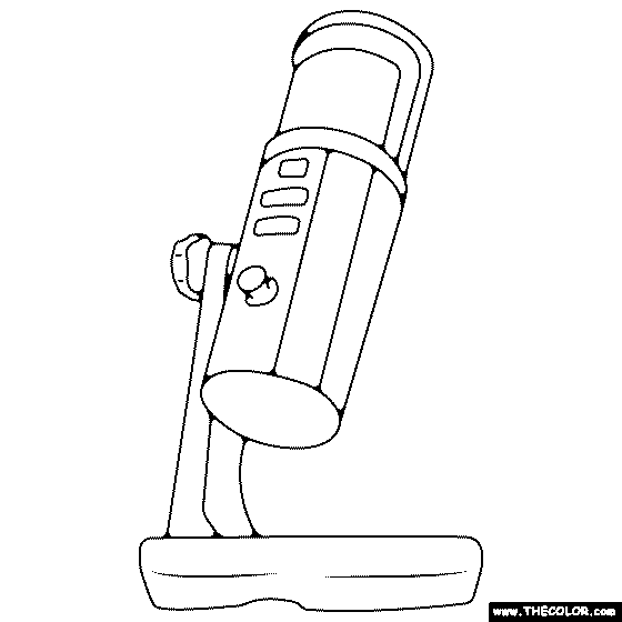 Microphone Coloring Page