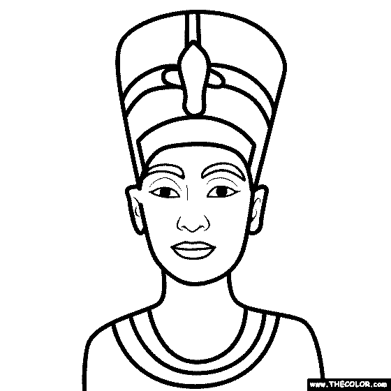 Nefertiti Coloring Page