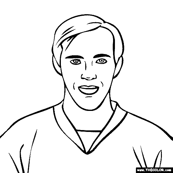 Pavel Datsyuk Coloring Page