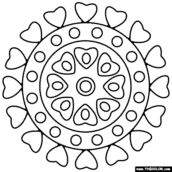 Rangoli Coloring Page