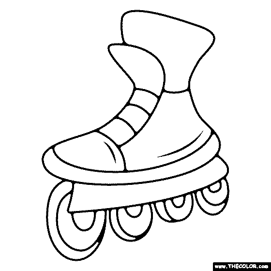 Roller Skating Coloring Pages