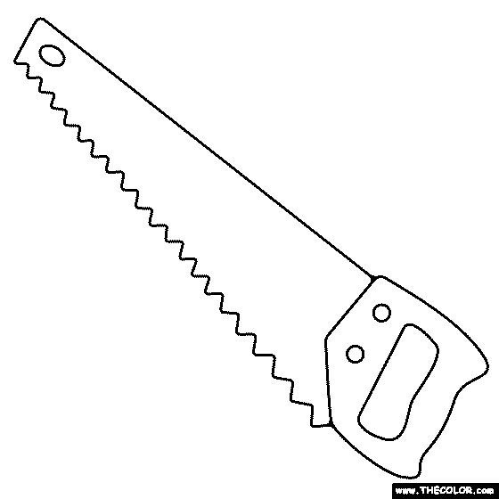 Saw Drawing Band Patents Sketch Coloring Page