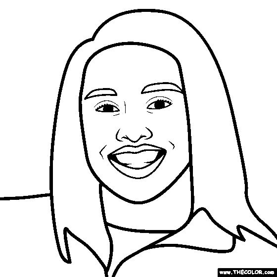 Simone Manuel Coloring Page