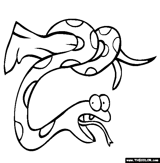 Year of the Snake Online Coloring Page